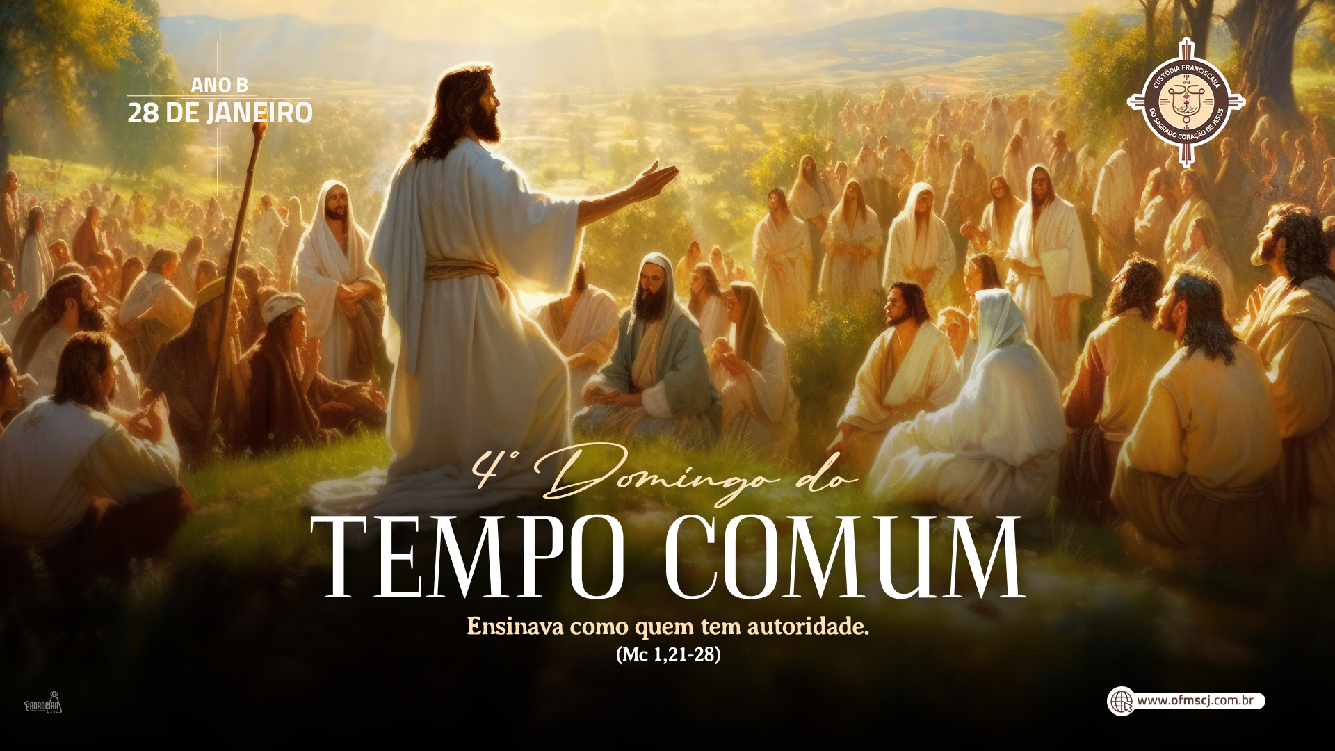 4º Domingo do Tempo Comum: "Eu sei quem tu és: tu és o Santo de Deus ...